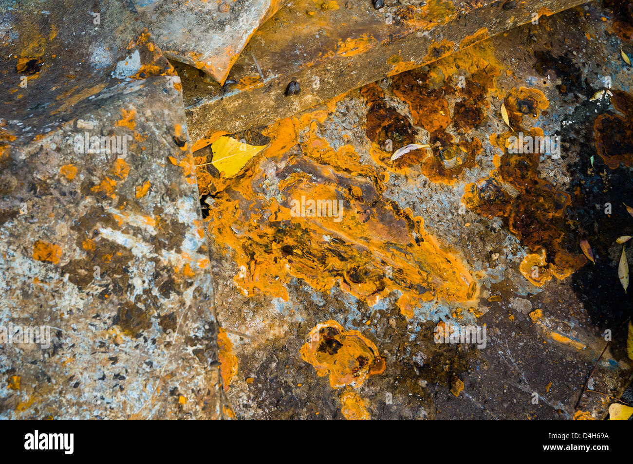 Texture of colored rust metal plate Stock Photo - Alamy