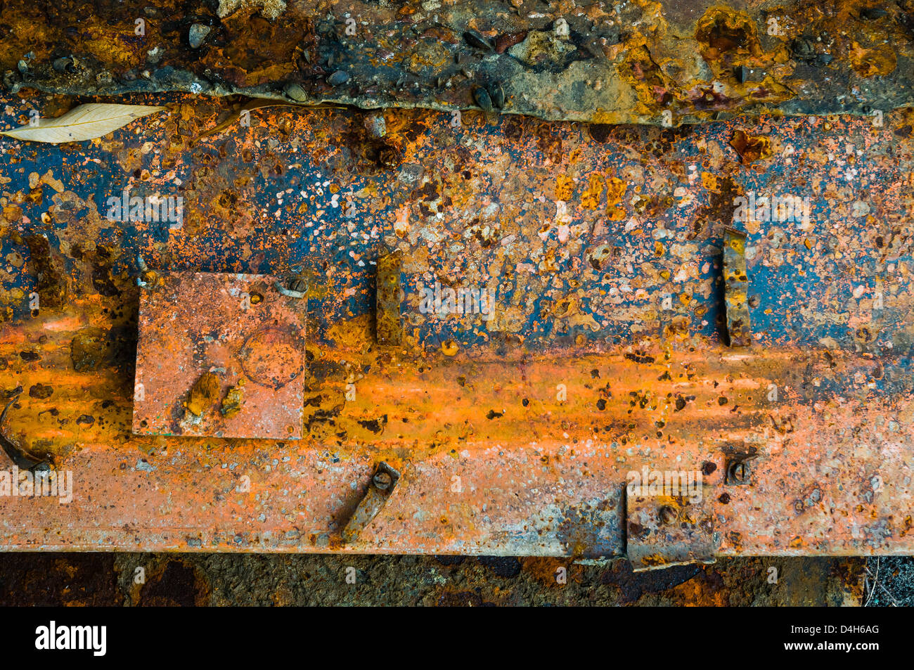 Texture of colored rust metal plate Stock Photo - Alamy