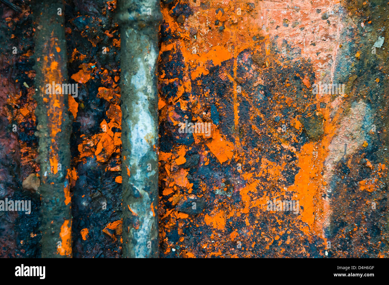 Texture of colored rust metal plate Stock Photo - Alamy
