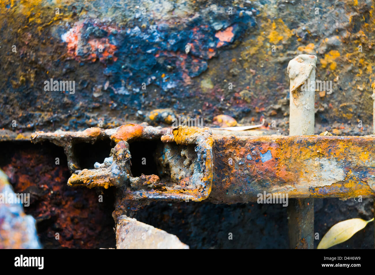 Texture of colored rust metal plate Stock Photo - Alamy