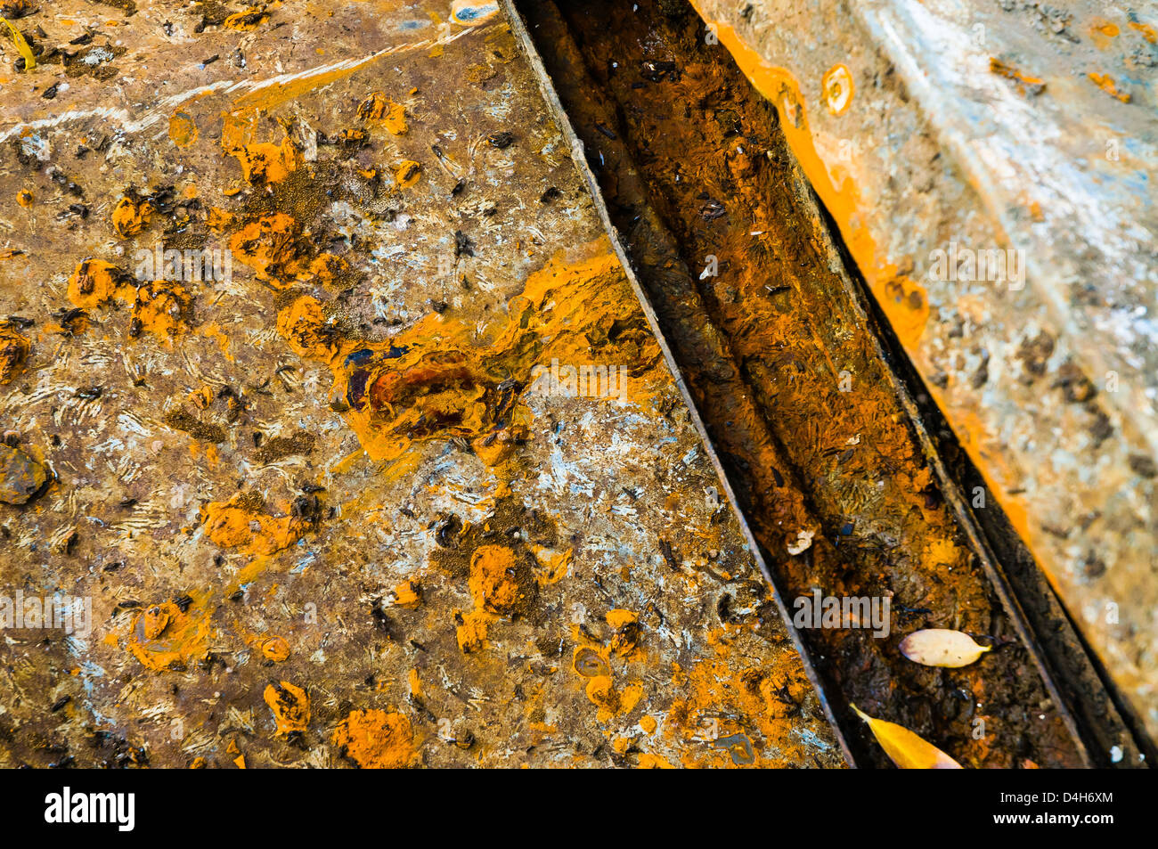 Texture of colored rust metal plate Stock Photo - Alamy