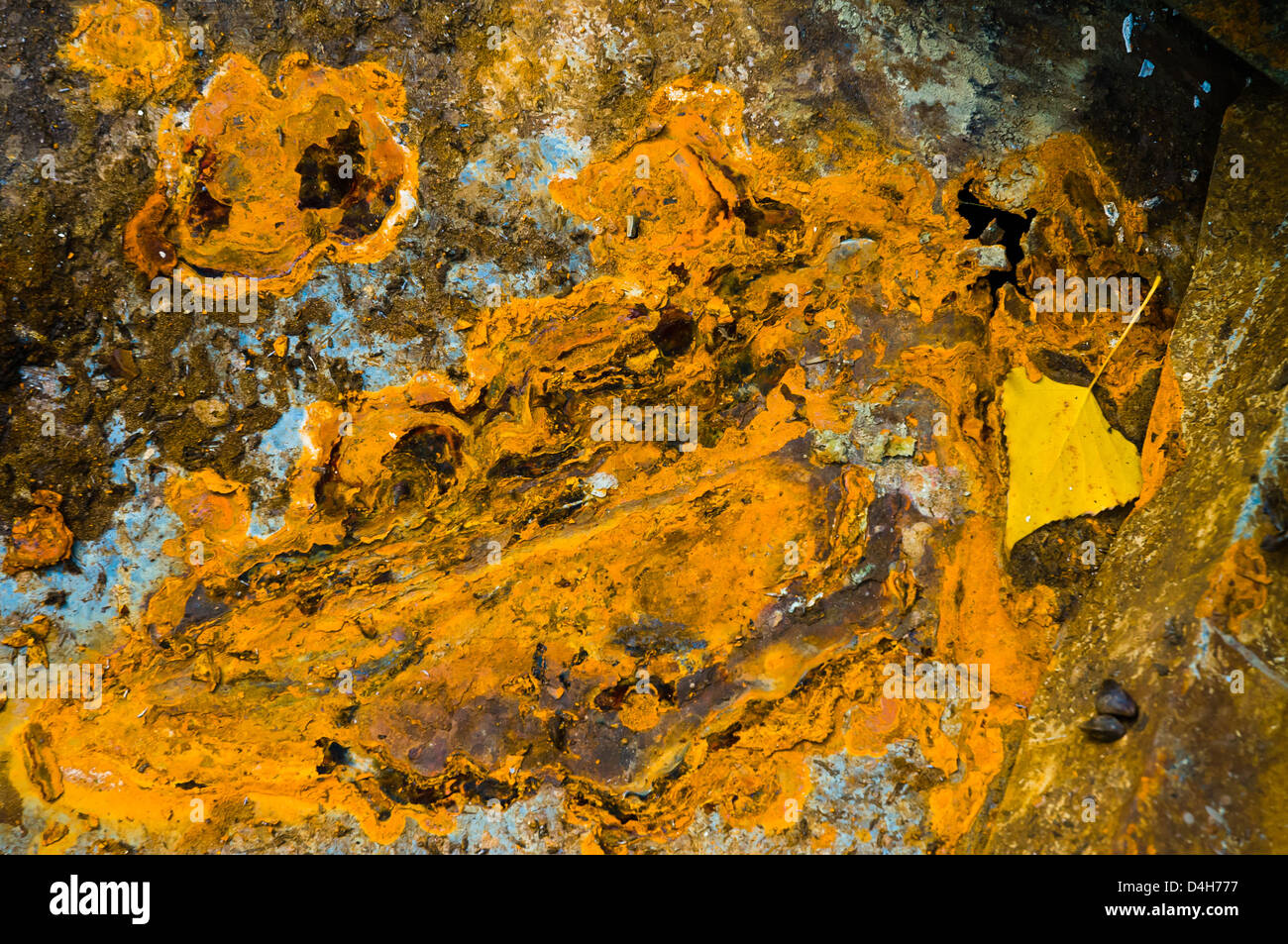 Texture of colored rust metal plate Stock Photo - Alamy