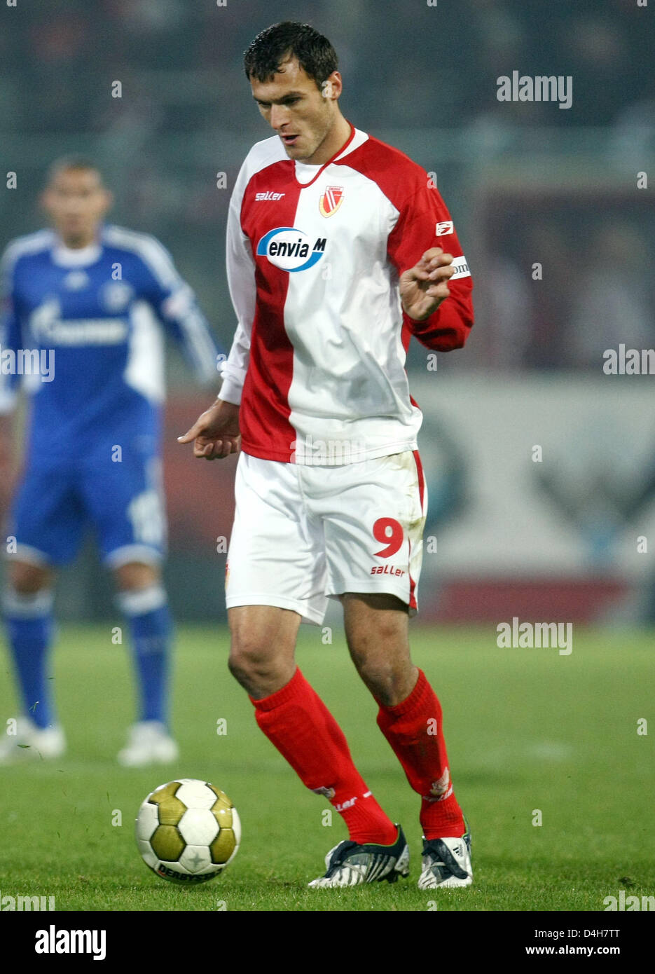 Cottbus' Romanian Emil Jula seen in action during the Bundesliga soccer ...