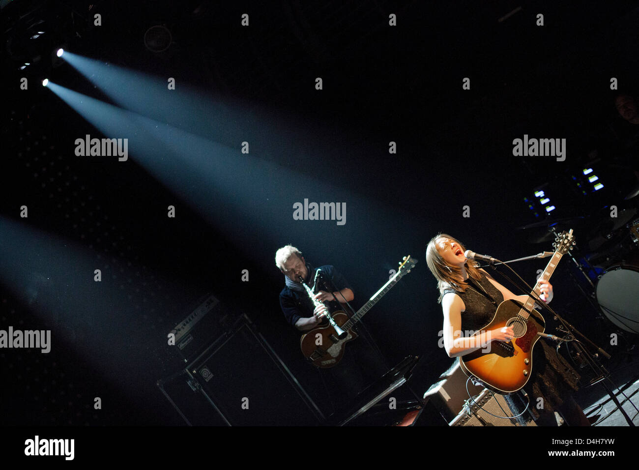 Swiss folk-pop-blues singer Sophie Hunger performs on stage during her ...