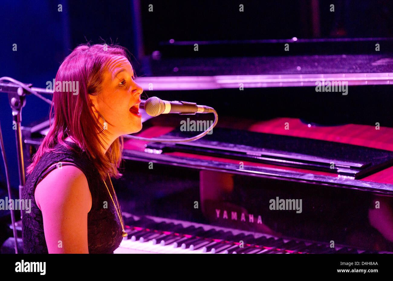 Swiss folk-pop-blues singer Sophie Hunger performs on stage during her ...