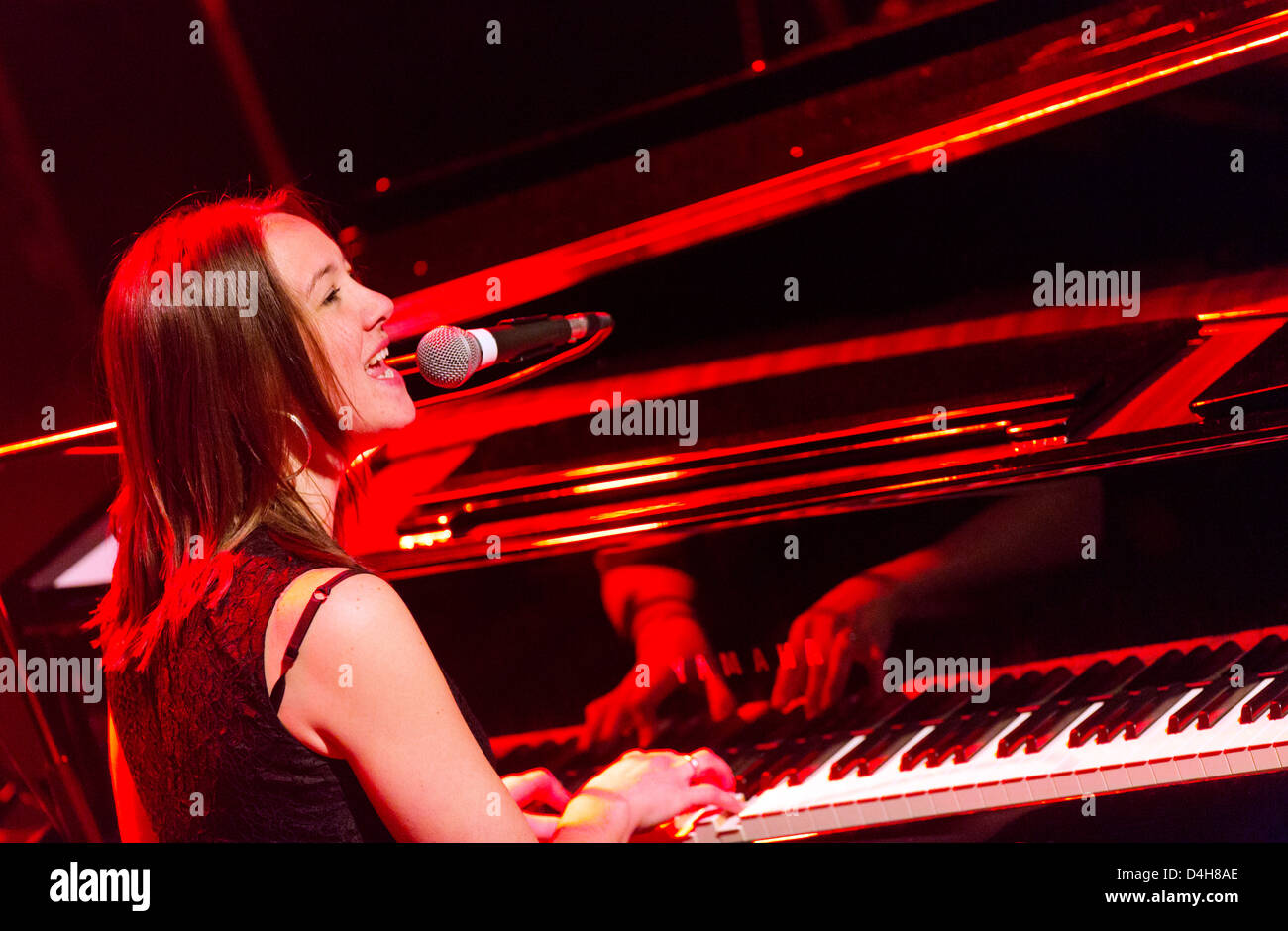Swiss folk-pop-blues singer Sophie Hunger performs on stage during her ...