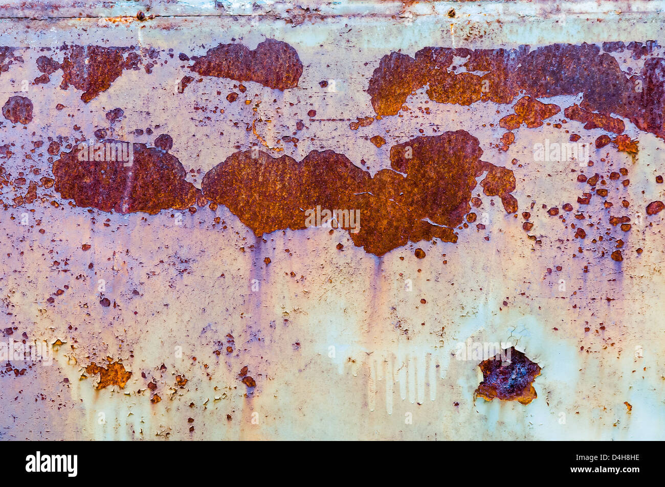 Texture of colored rust metal plate Stock Photo - Alamy