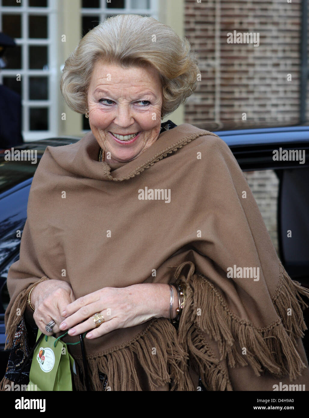 Queen Beatrix of the Netherlands attends the christening of Benjamin ...