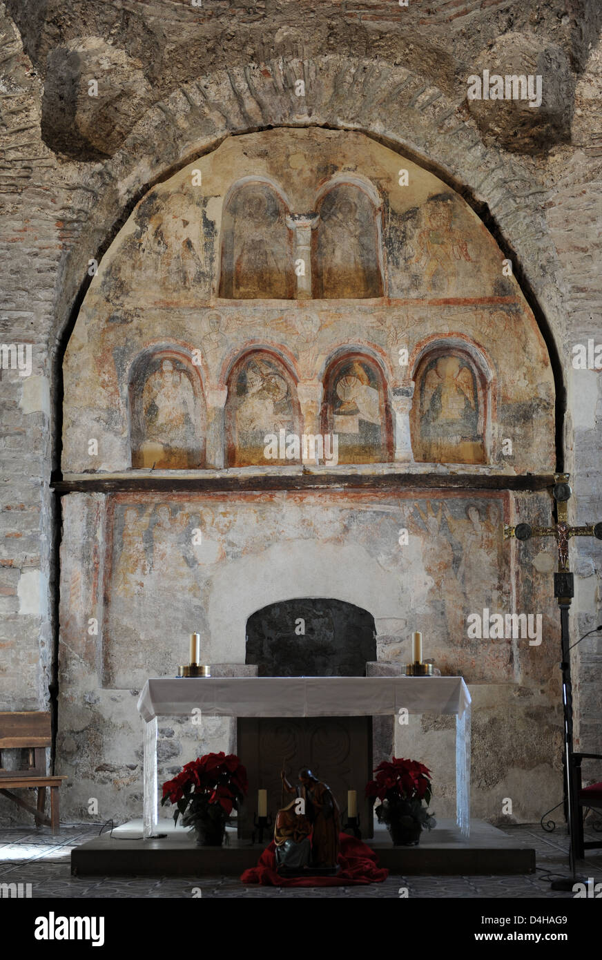Pre-romanesque Church of Saint Peter. 8th-12th centuries. Central apse ...
