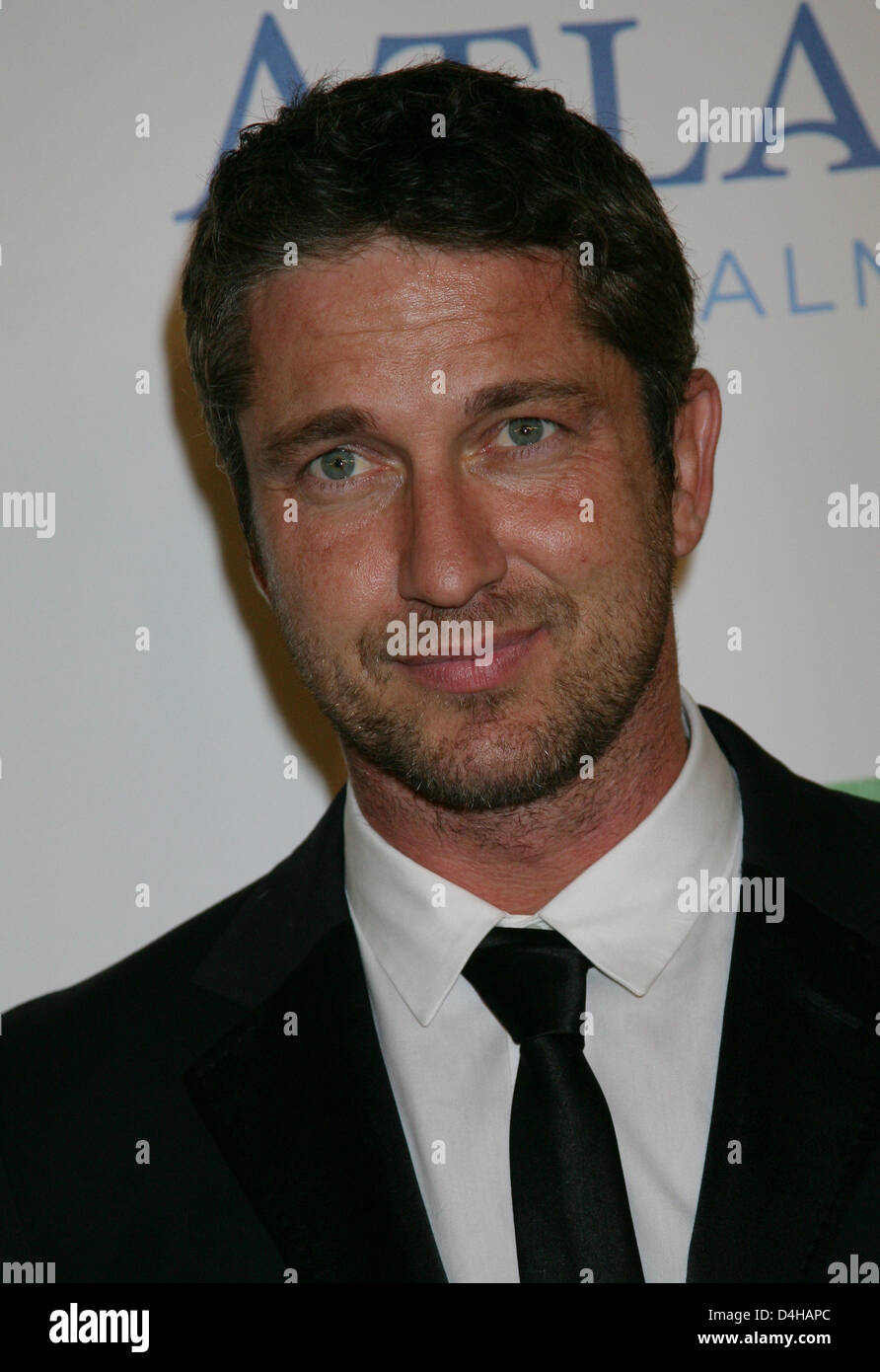 Scottish actor Gerard Butler arrives on the red carpet at Hotel ...