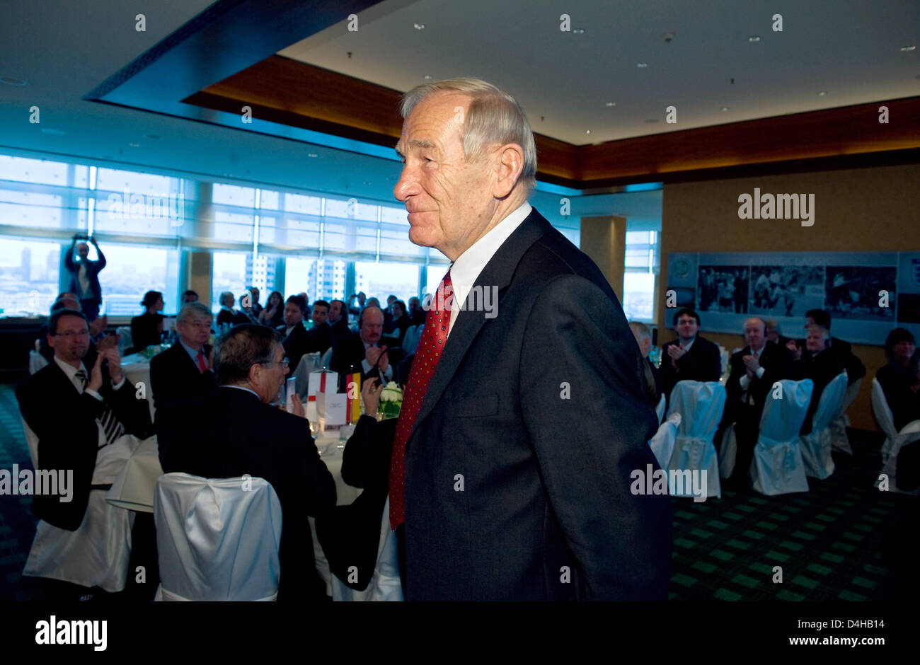 German goalie legend Bernd Trautmann pictured during a reception of ...