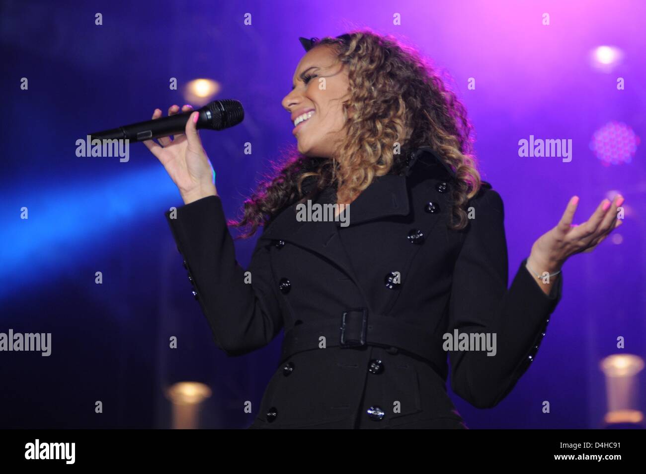 British pop singer Leona Lewis performs at the ?Top of the Mountain? in ...