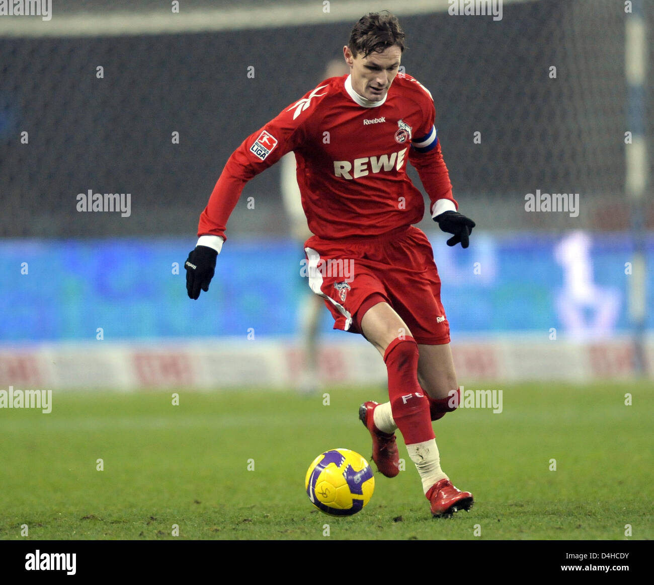Cologne?s Milivoje Novakovic seen in action during the Bundesliga ...
