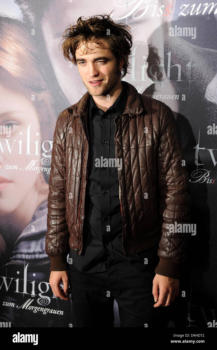 Actor Robert Pattinson poses during a signing session within the scope ...