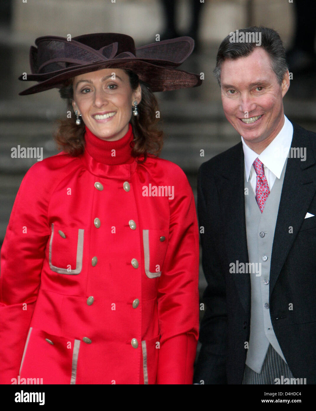 Prince Guillaume of Luxembourg (R) arrives with his wife Princess ...