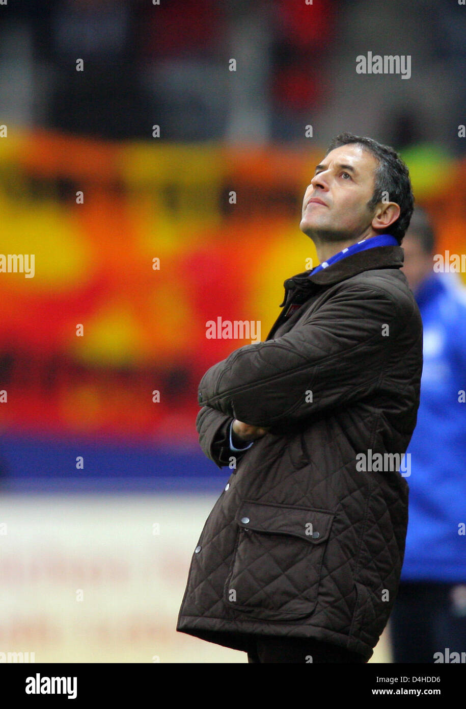 Bochum?s Swiss coach Marcel Koller captured during the Bundesliga ...