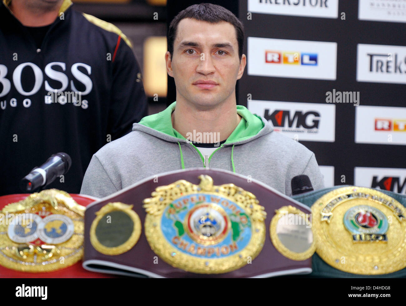 Ukrainian WBO and IBF Boxing World Heavyweight Champion, Vladimir Klitschko, presents his world ...