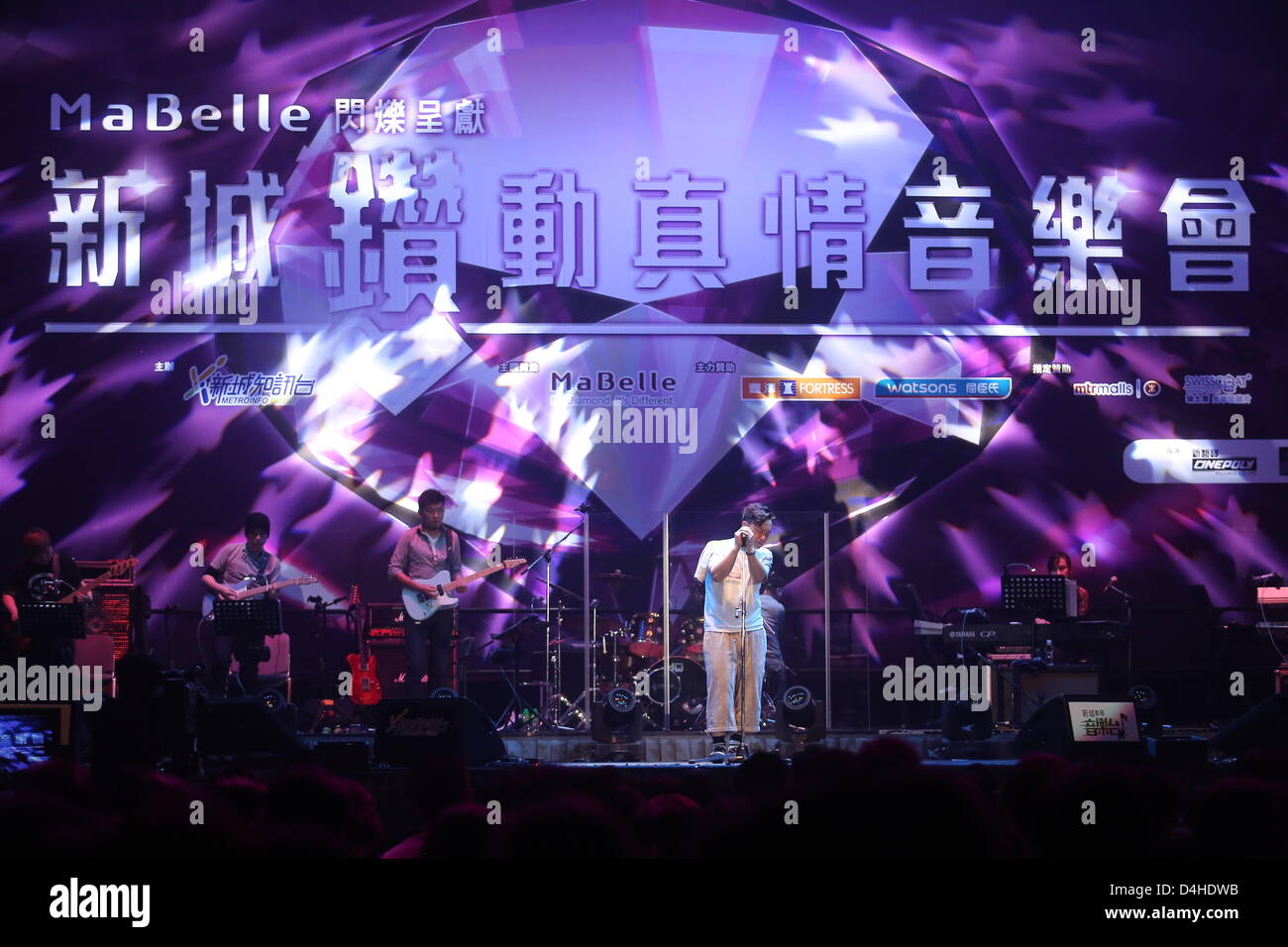 Eason Chan held a mini concert with other singers in Hong Kong, China ...