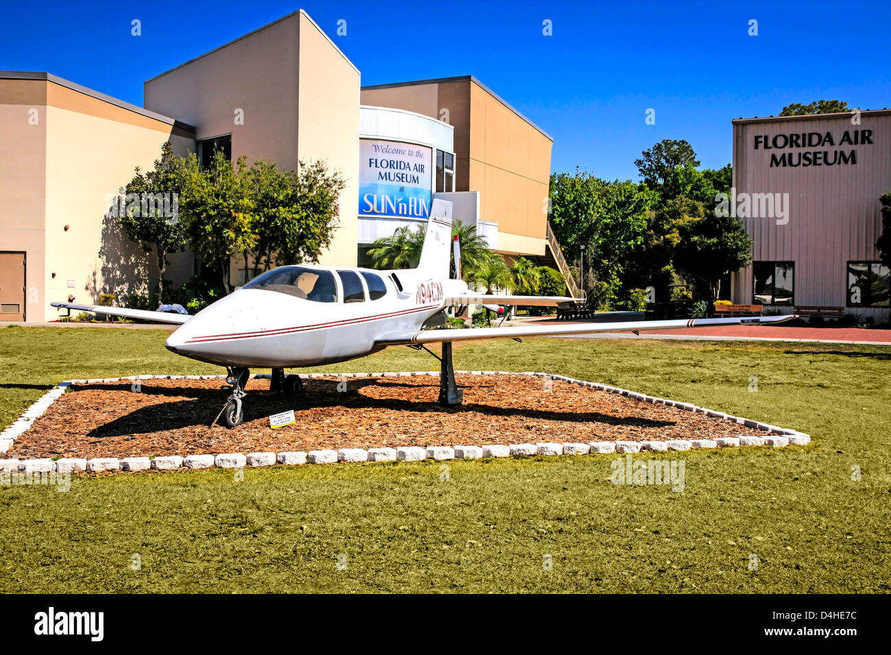 A Cirrus VK-30 plane outside the Sun n Fun Florida Air Museum at ...
