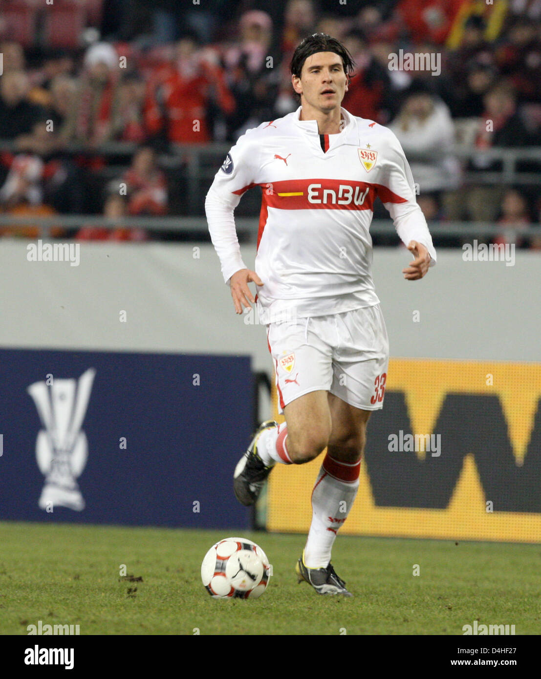 Stuttgart?s Mario Gomez pictured during the UEFA Cup group C match VfB ...