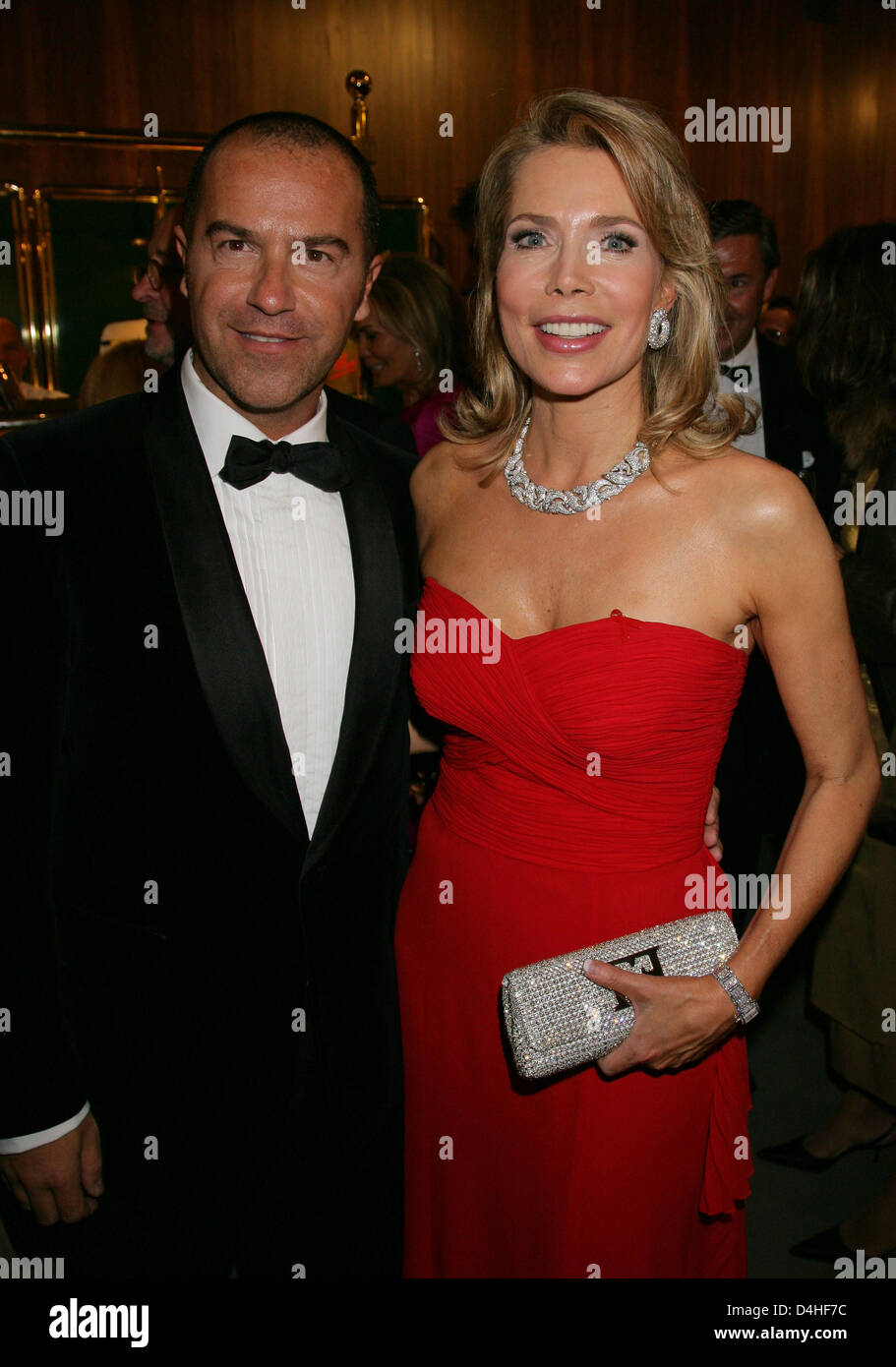 Gabriele Inaara Begum Aga Khan (L) and Escada Creative Director Damiano ...