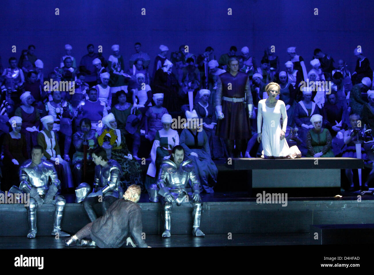 The picture shows Torsten Kerl (BELOW) in the role of Tannhaeuser and ...