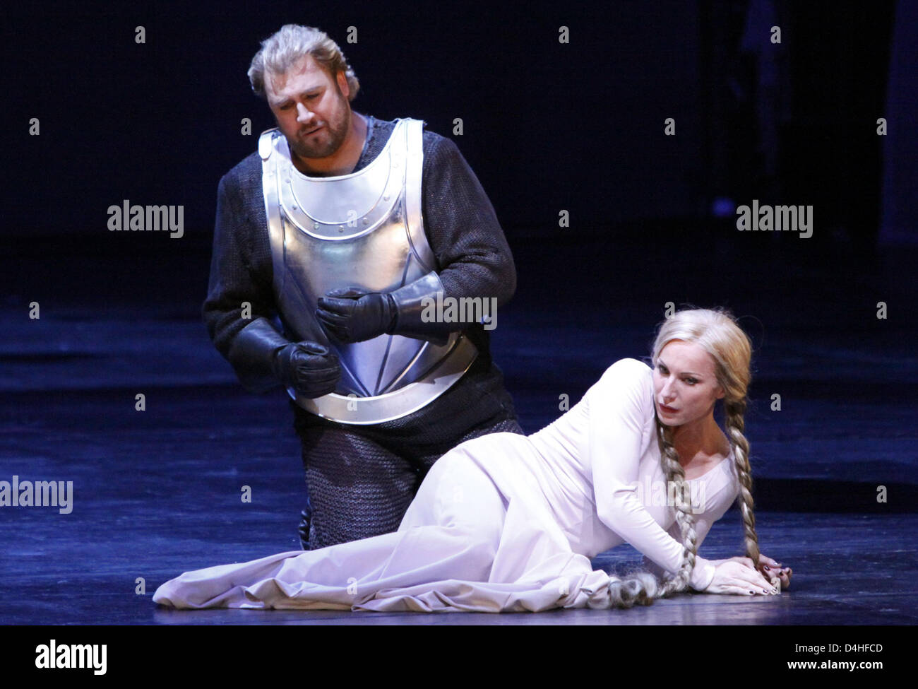 The picture shows Torsten Kerl in the role of Tannhaeuser and Nadja ...