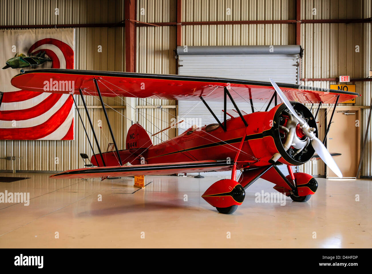A 1930 Waco CTO at the Sun n Fun Florida Air Museum in Lakeland Stock ...