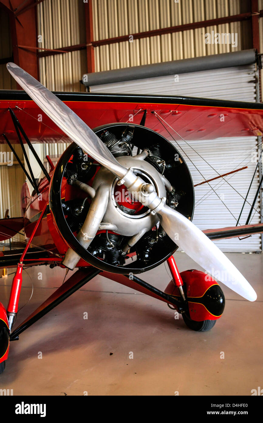 A 1930 Waco CTO at the Sun n Fun Florida Air Museum in Lakeland Stock ...