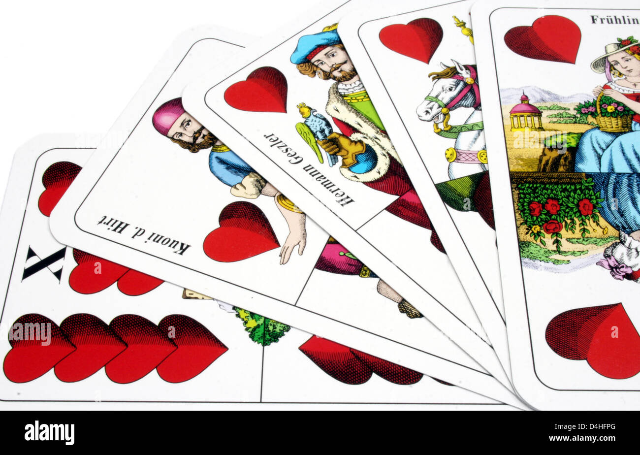 Set of Hungarian playing cards Stock Photo - Alamy
