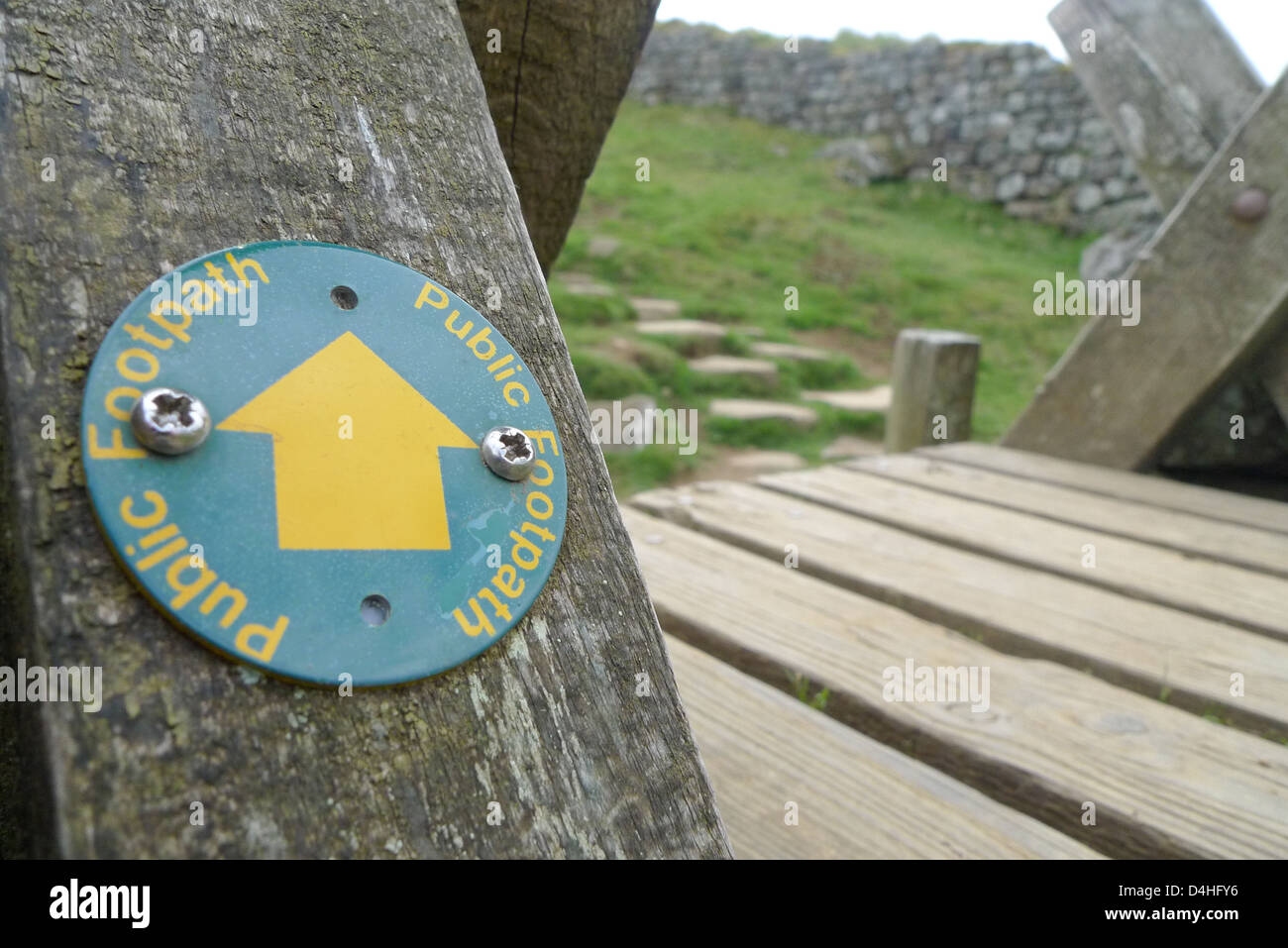 Hadrian's Wall at Steel Rigg, Northumberland National Park, England ...