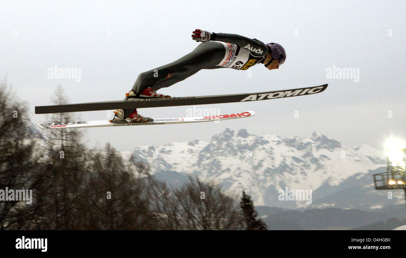 German ski jumper Martin Schmitt jumps off the ?Paul-Ausserleitner ...