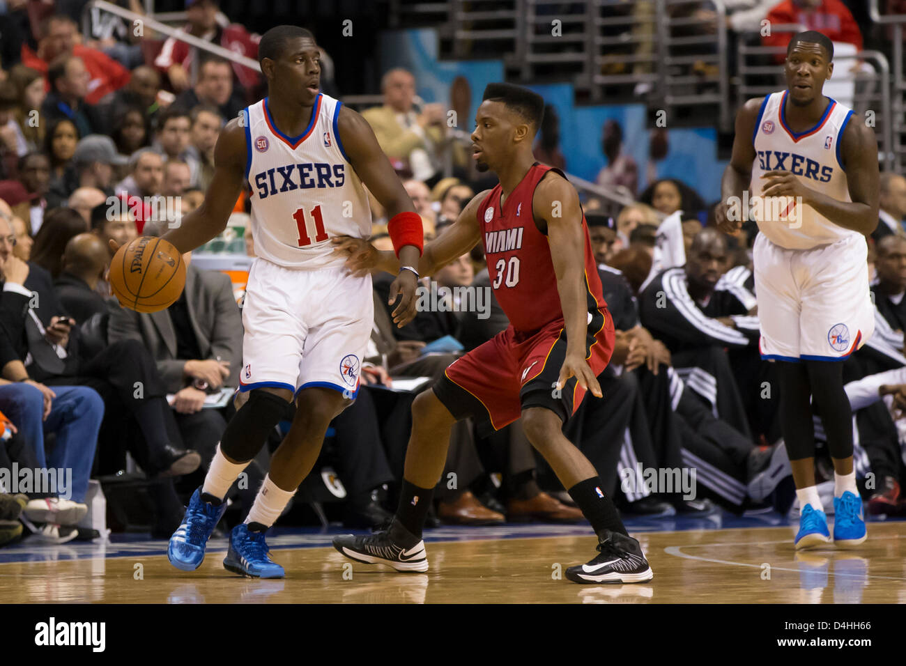 March 13, 2013: Philadelphia 76ers point guard Jrue Holiday (11) in ...