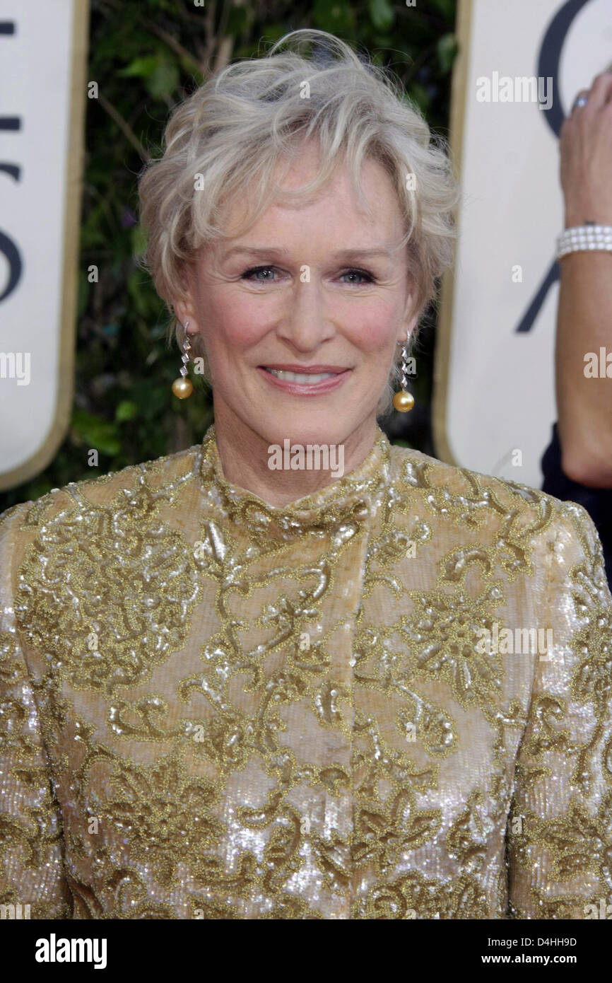 Actress Glenn Close arrives for the 66th Annual Golden Globe Awards at ...