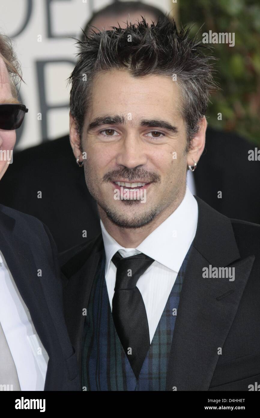 Actor Colin Farrell arrives for the 66th Annual Golden Globe Awards at ...