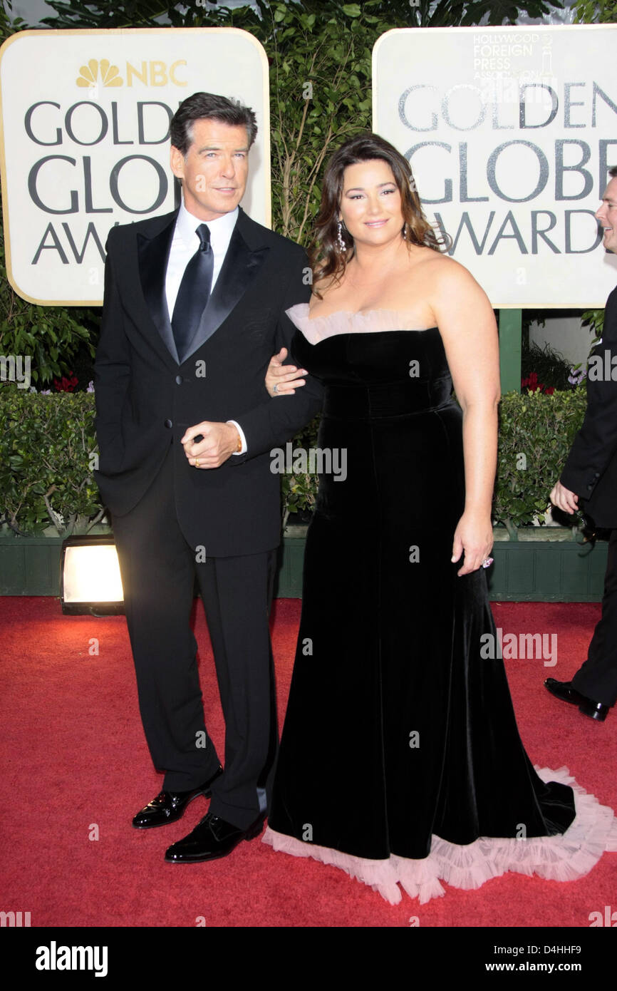Actor Pierce Brosnan and his wife Keely Shaye Smith for the 66th Annual ...