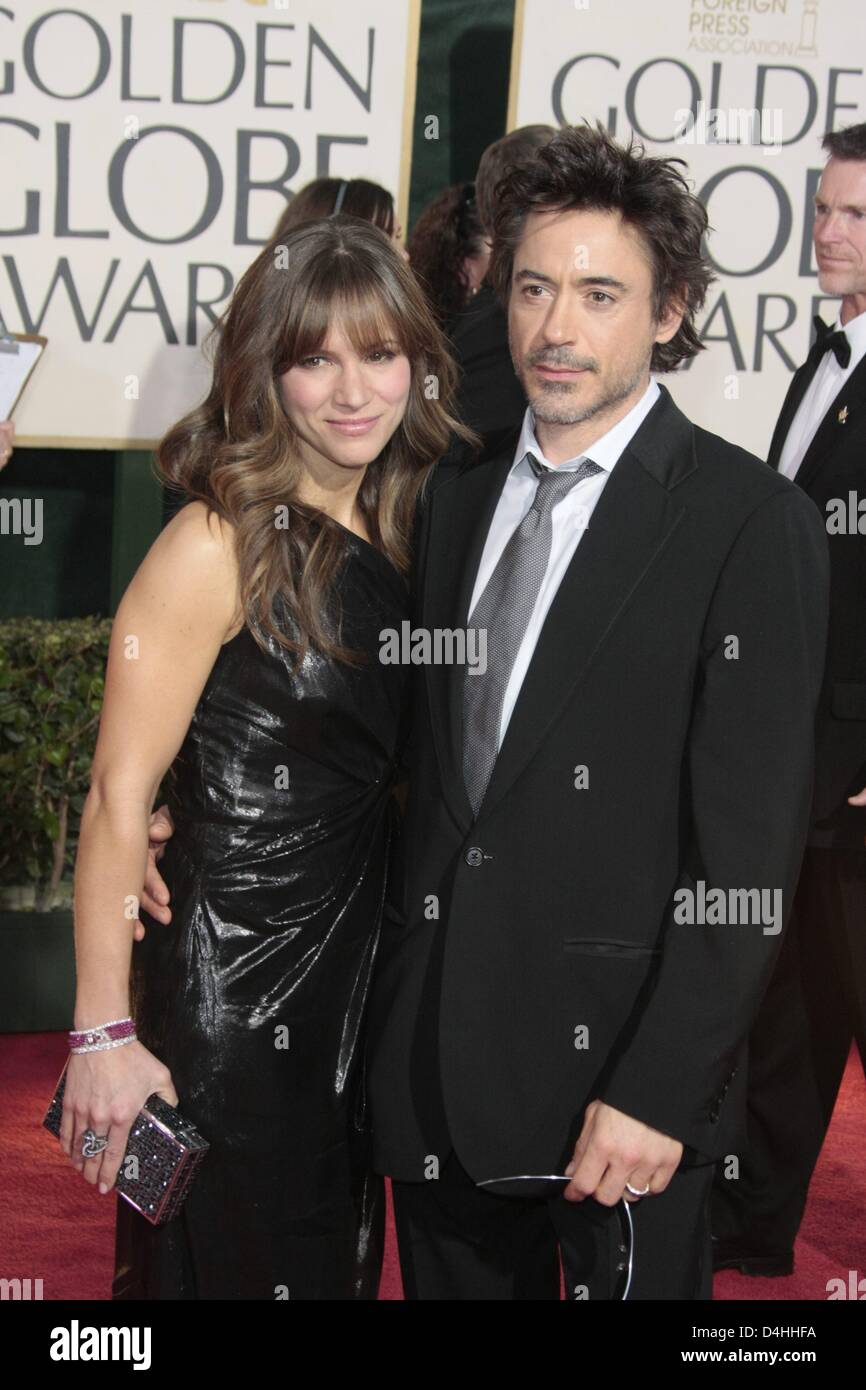 Actor Robert Downey jr. and his wife, producer Susan Downey, arrive for ...