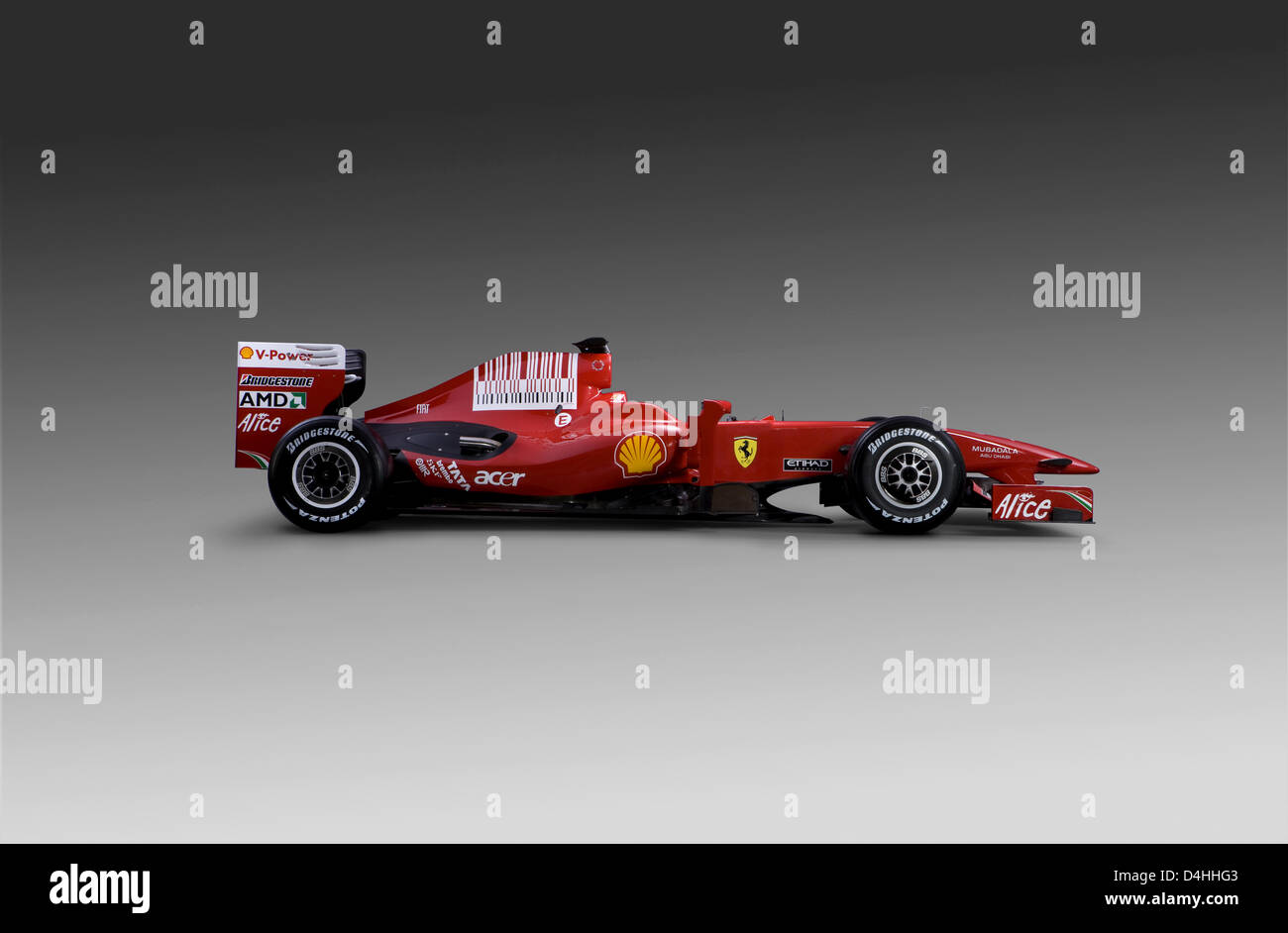 The new Ferrari F60 Formula One car for the upcoming 2009 season ...
