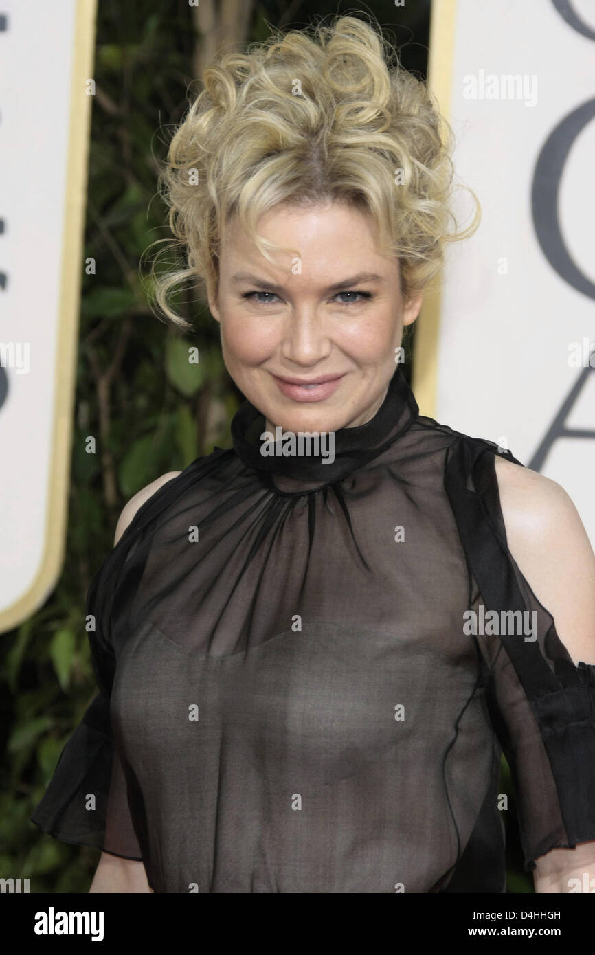 Actress Renee Zellweger arrives for the 66th Annual Golden Globe Awards ...