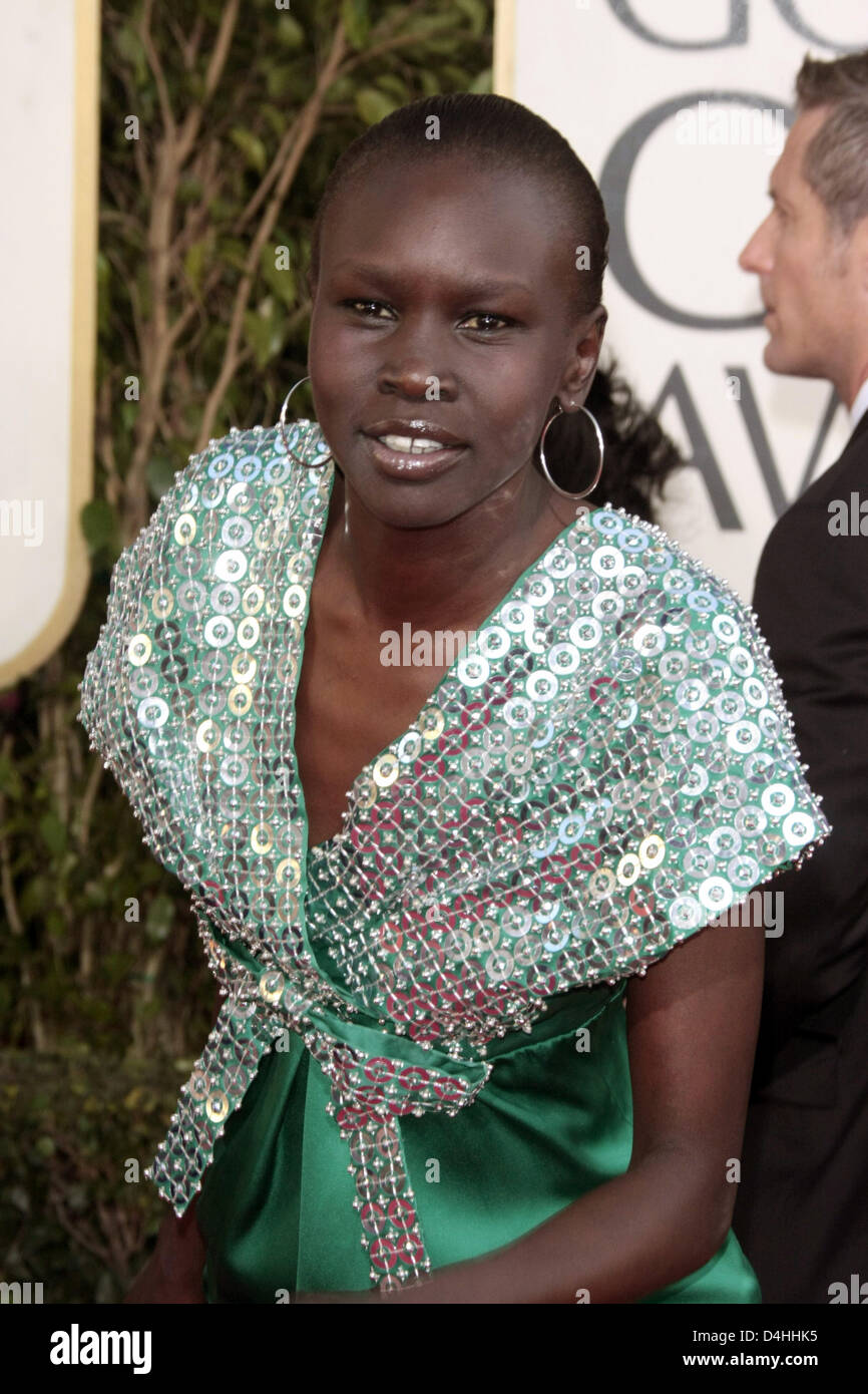 Model Alec Wek arrives for the 66th Annual Golden Globe Awards at the ...