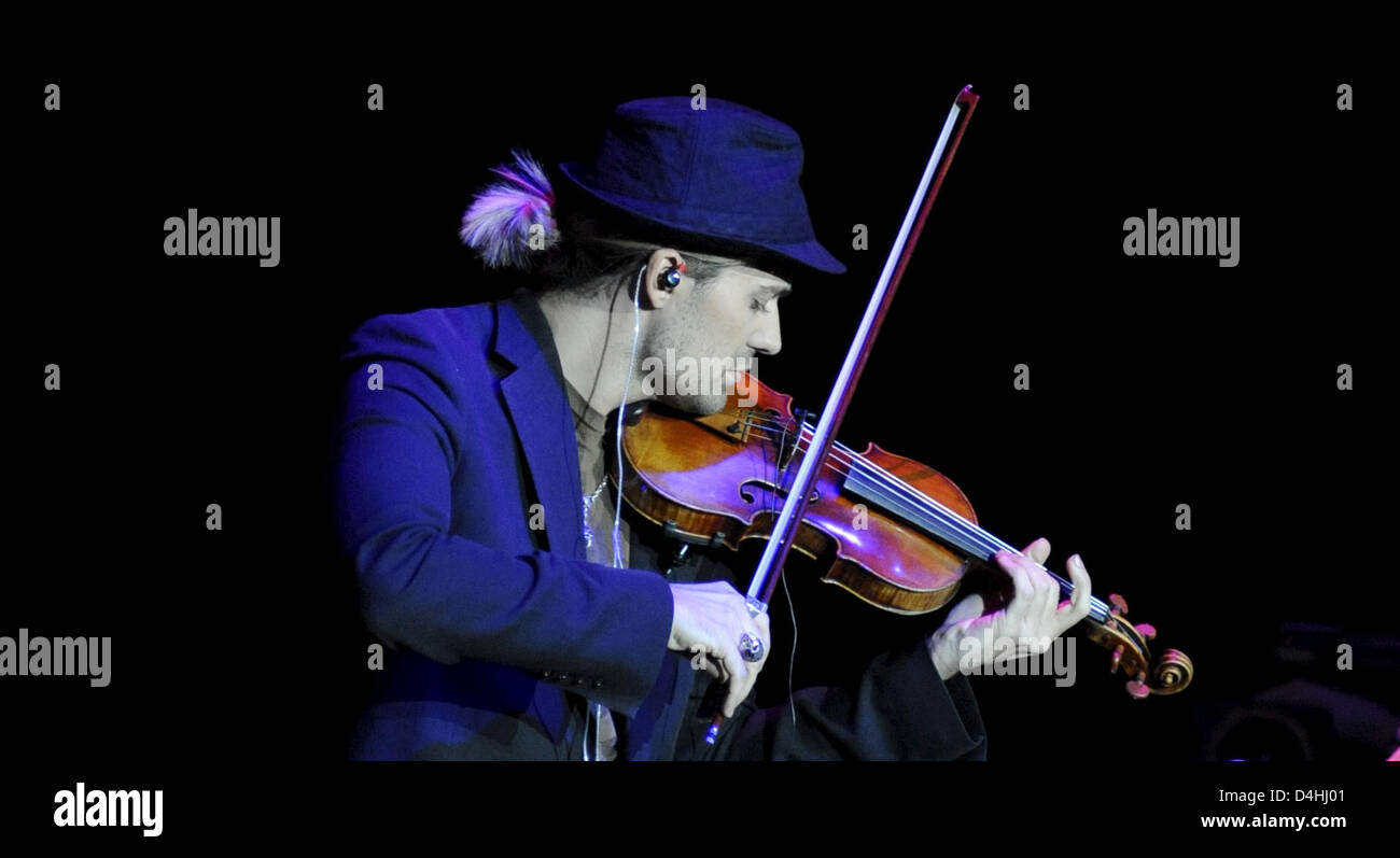 German-American violinist David Garrett stages his new programme ...
