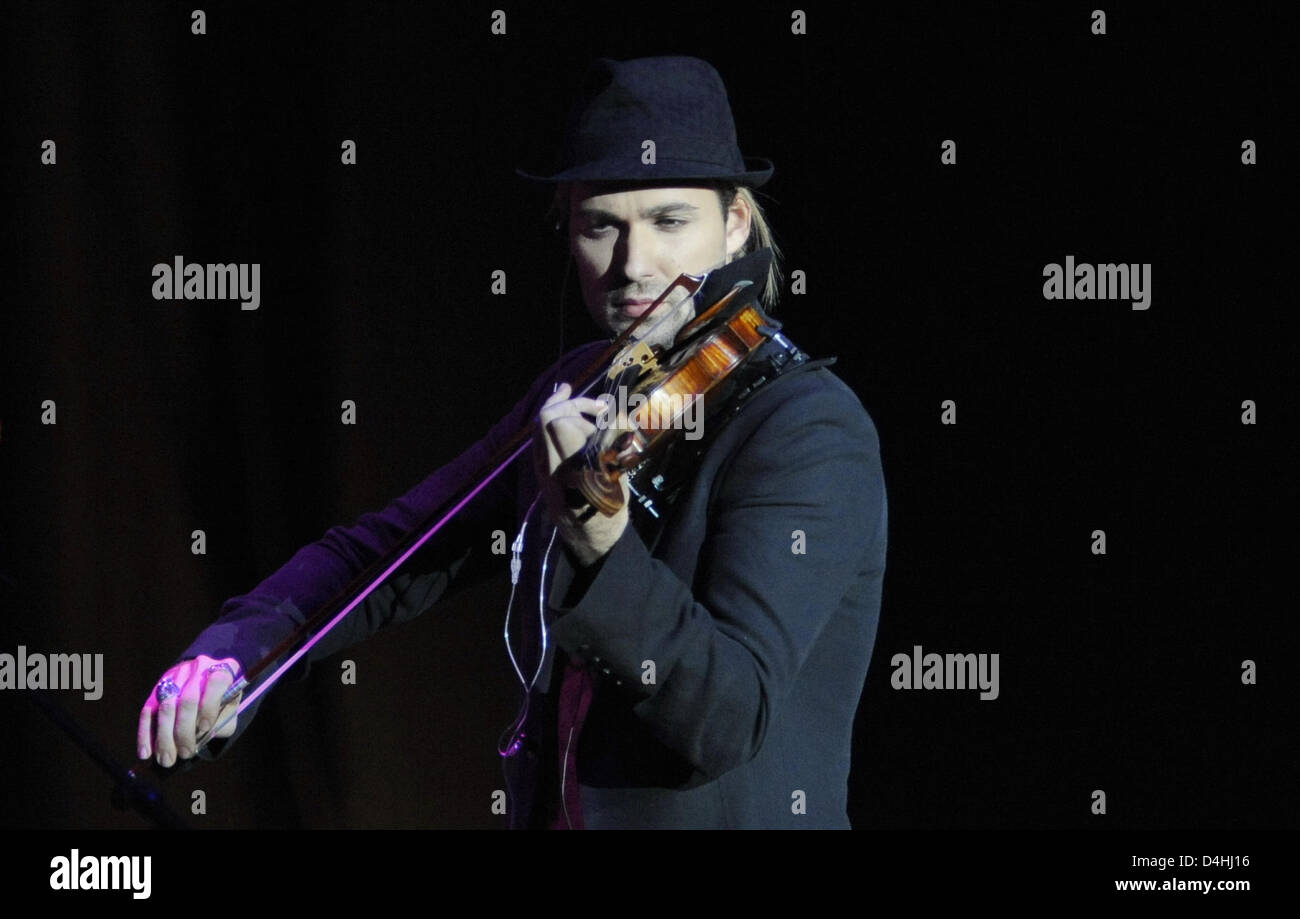 German-American violinist David Garrett stages his new programme ...