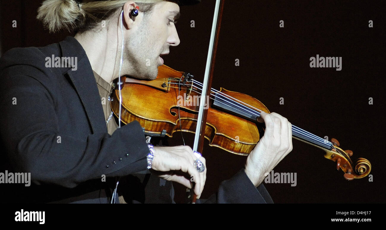 German-American violinist David Garrett stages his new programme ...