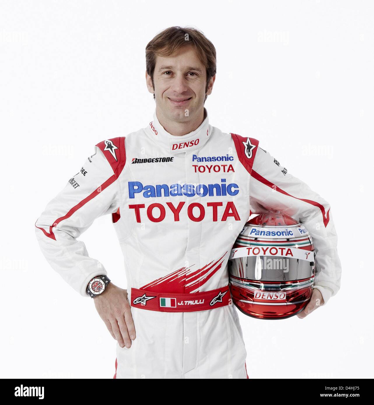 Italian Formula One driver Jarno Trulli is pictured during an online ...