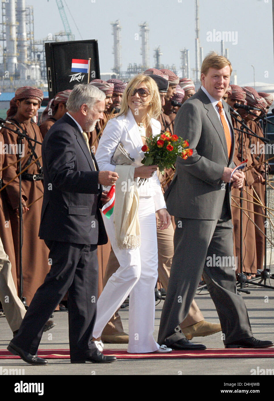 Dutch Prince Willem-Alexander (R) and Princess Maxima pictured in the ...