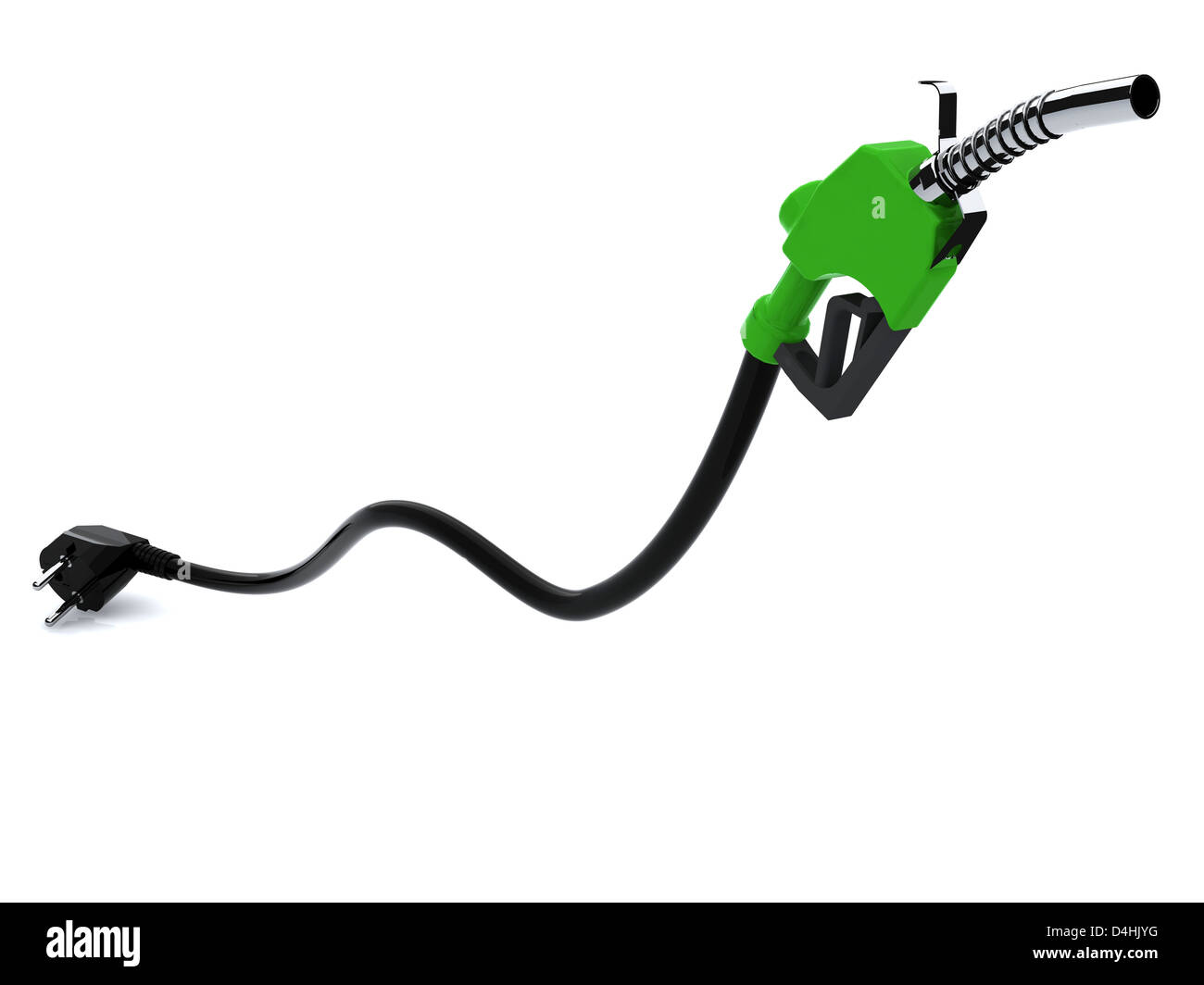 Fuel pump with electric cable and plug. Electric recharge automotive ...