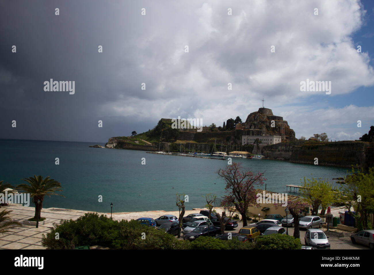 Kerkira fortress in Corfu Town, Greece Stock Photo - Alamy