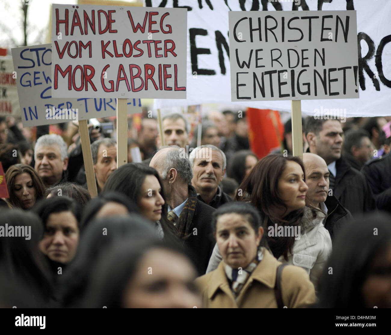 Christian Turks demonstrate against repression in their home country in ...