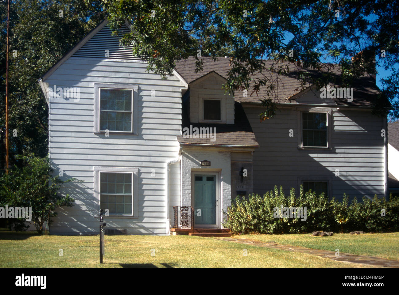 Texas USA Kilgore White Weatherboard House Stock Photo - Alamy