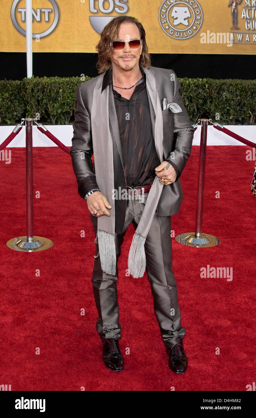 Actor Mickey Rourke arrives at the 15th Annual Screen Actor's Guild ...